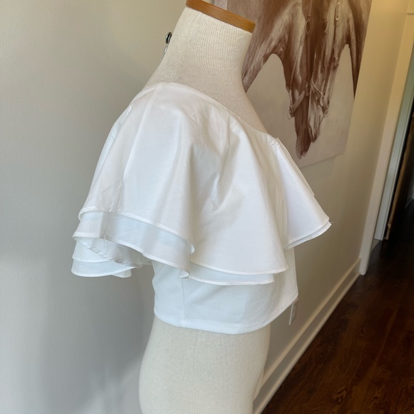 HYFVE | Tops | Nwt One Shoulder Cropped Flutter Top | Poshmark